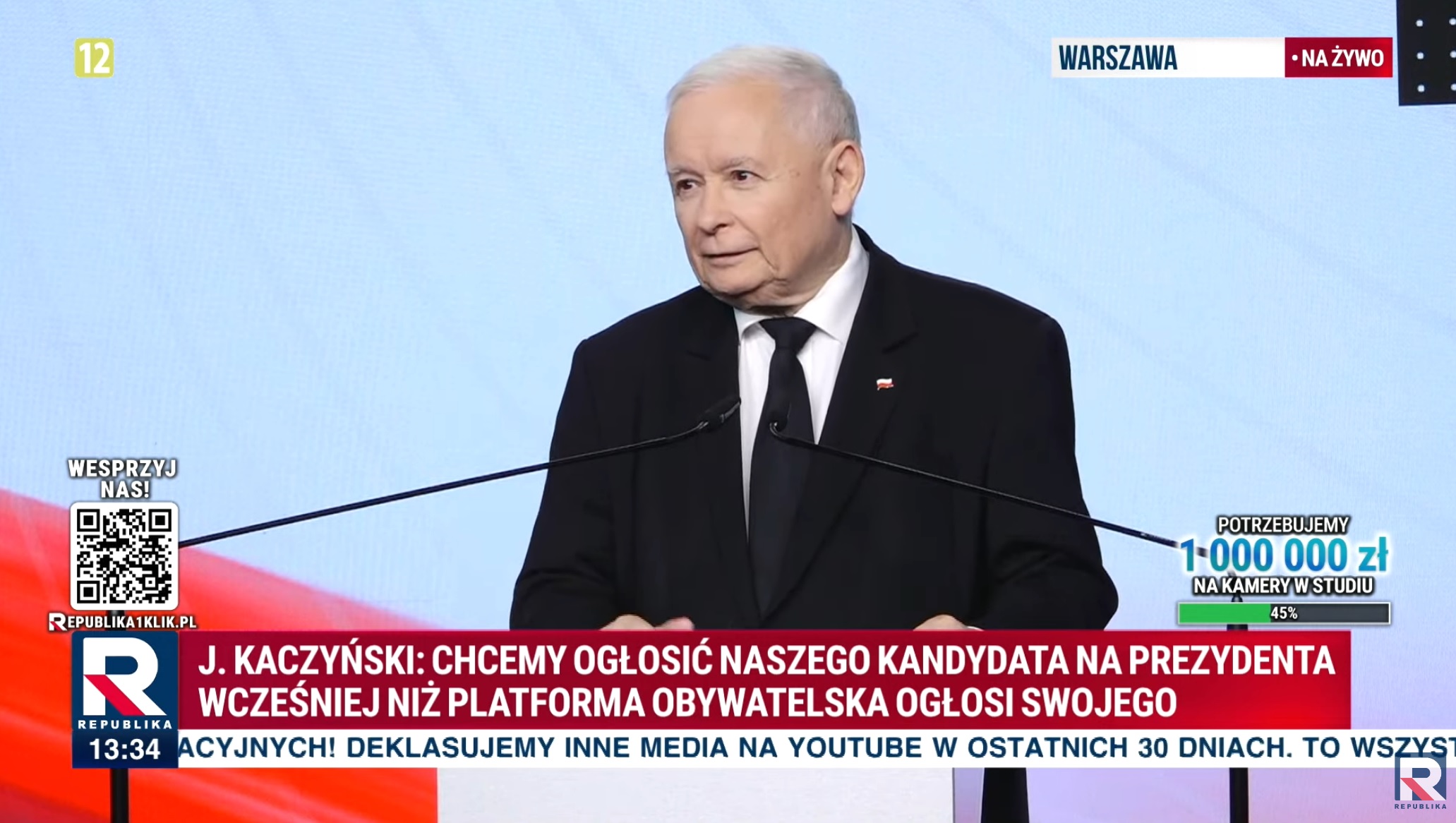 Kaczyński mocno o Tusku, Hołowni i Orlenie